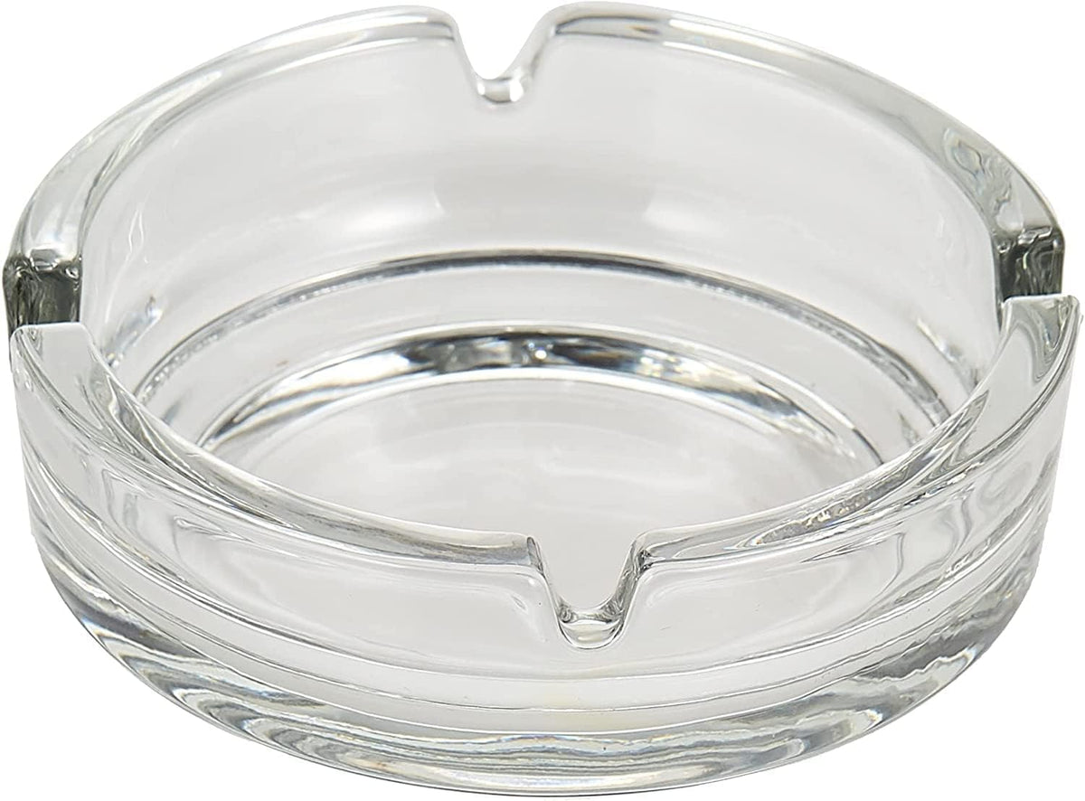 AKDC Round Glass Ashtrays for Cigarette Cigar Crystal Ashtray Large Ho ...