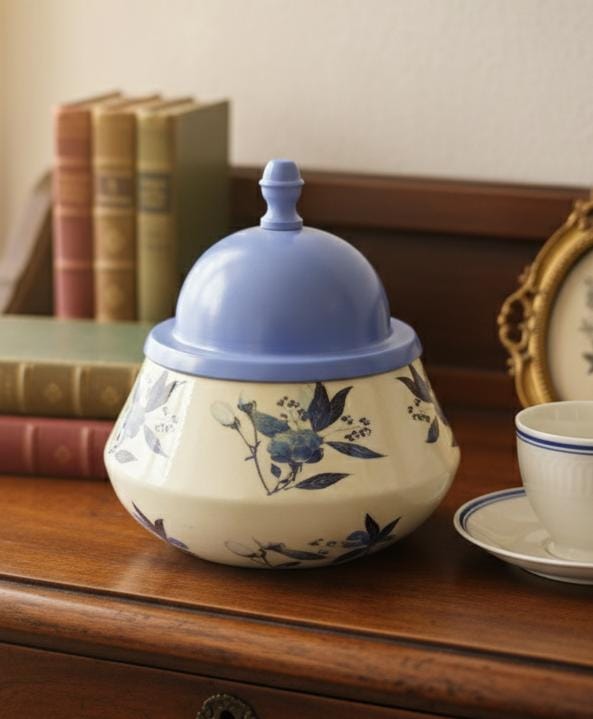 DALLAH ADDAR Traditional Date Pot/Candy Pot – Small Size 15x14cm Blue ...