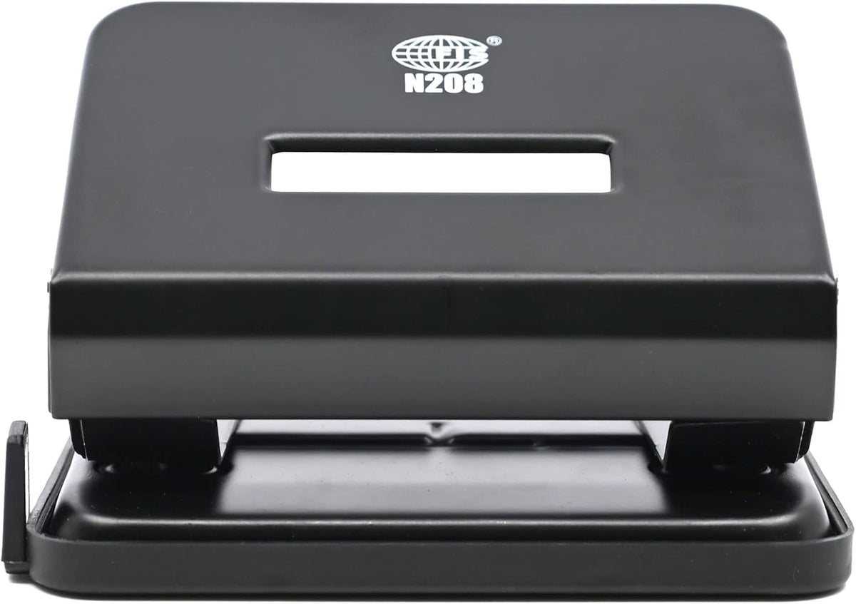 FIS Metal Office Punch N208, 2 Holes Punch, 8.2Mm Depth With Paper Gui ...