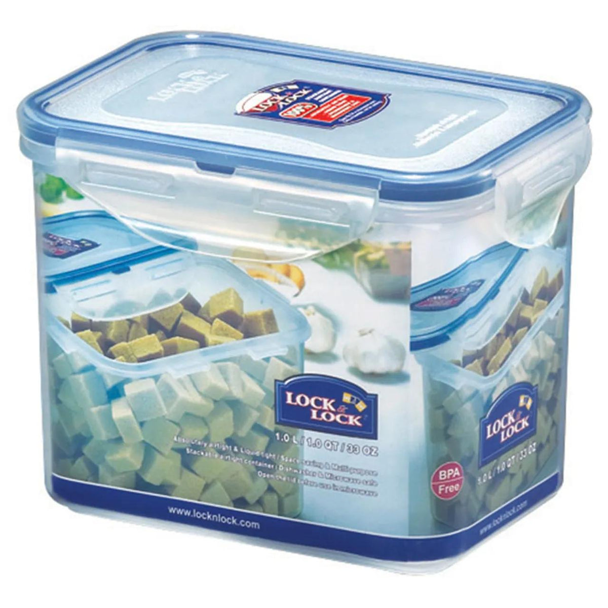 LOCK&LOCK Rectangular Food Container 1 Liter – Al Kabayel Discount Centre