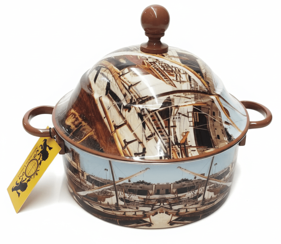 MayFlower Stainless Steel Thermal Hot Pot 3.5L – Brown Old Dubai Desig ...
