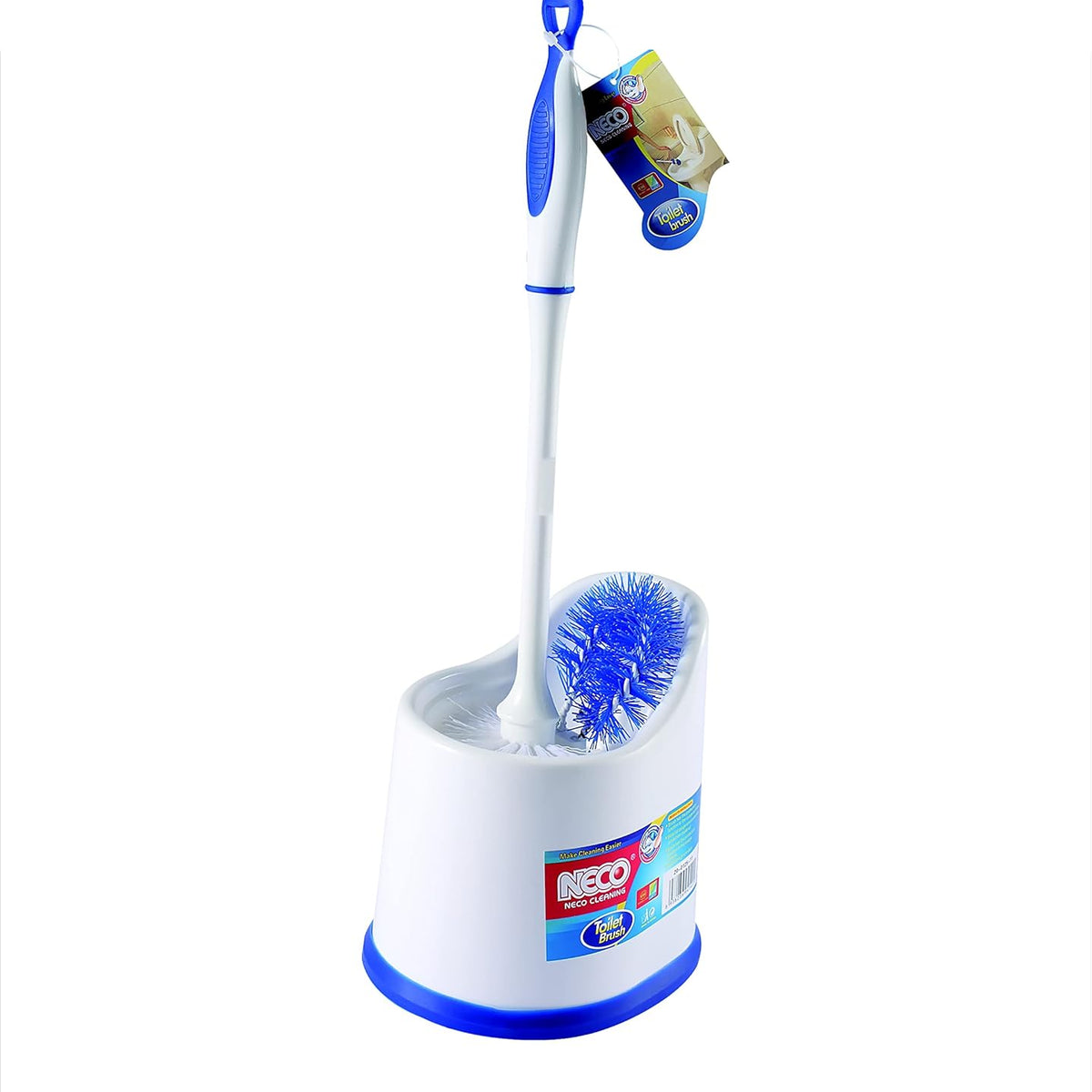 Neco Toilet Brush Cleaner, Toilet Bowl Brush and Holder, Durable Plast ...