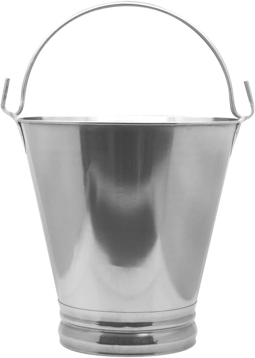Raj Steel Bucket SB0002, Water Bucket Storage Container Bathroom Acces ...